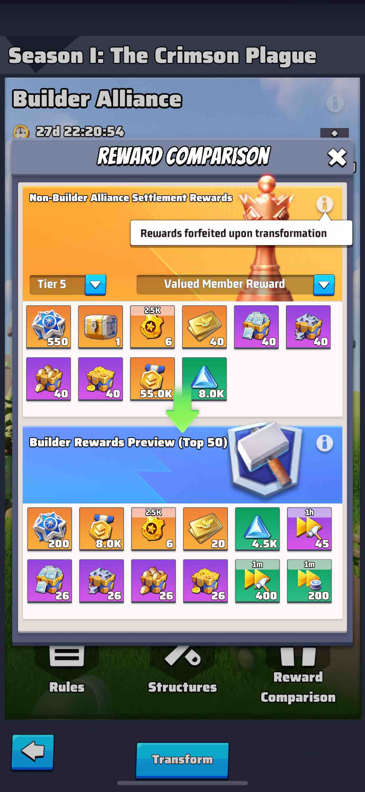 Season 1 Builder Alliance – Last War Support